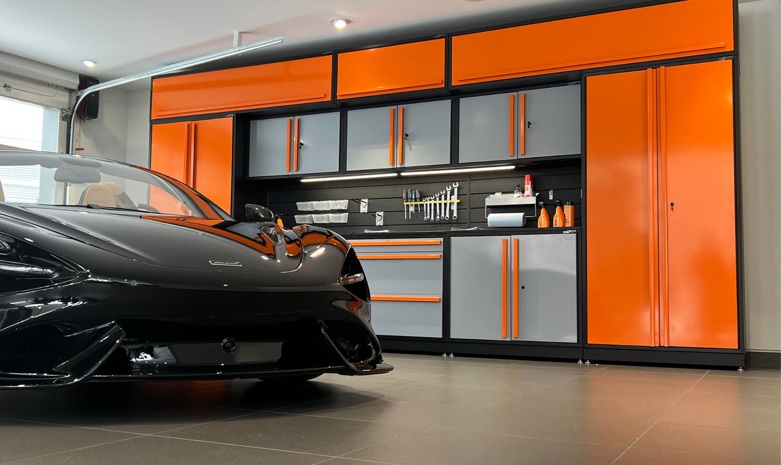 Lifts, Cabinets, Racks & Flooring - Custom Storage | Proslat Garage
